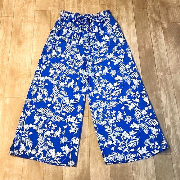 Sienna Sky | Pants & Jumpsuits | Royal Blue Floral Pants | Poshmark